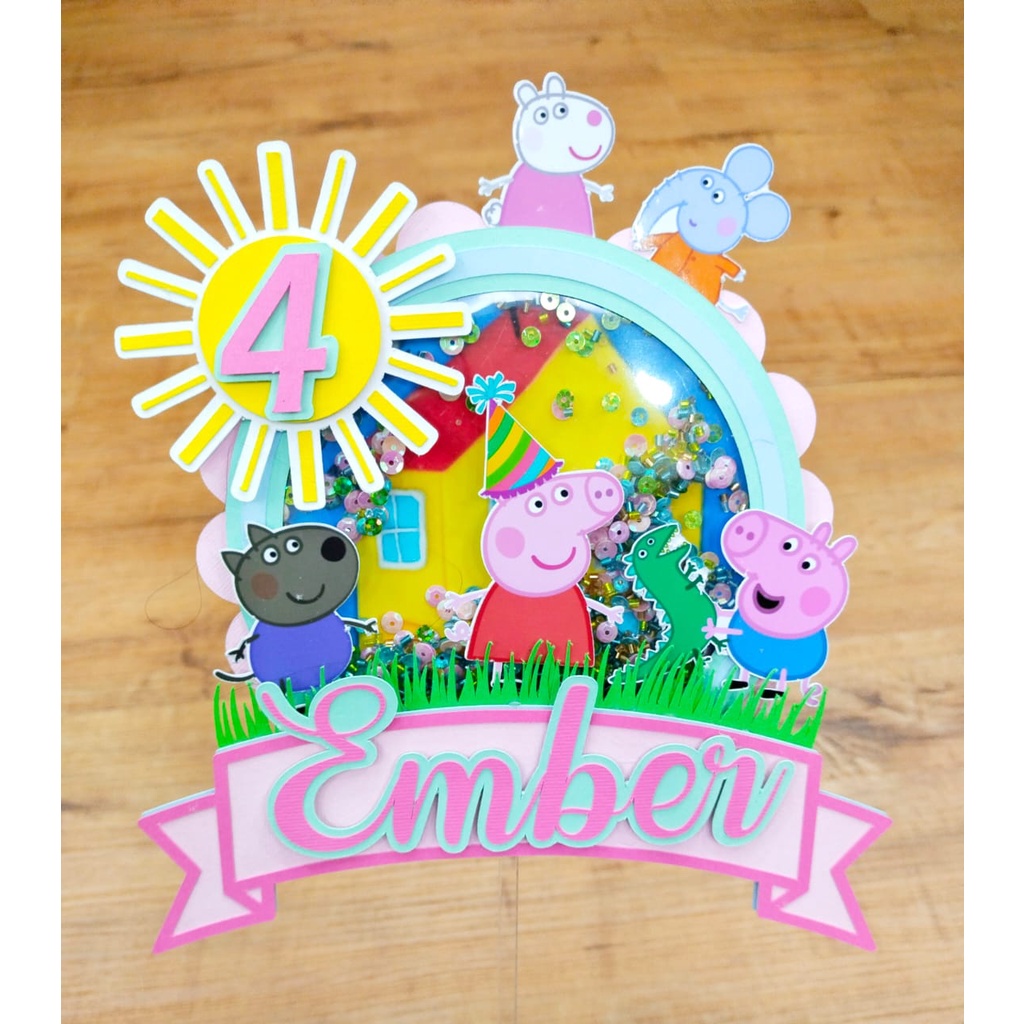 Peppa Pig Cake Topper | Shopee Malaysia