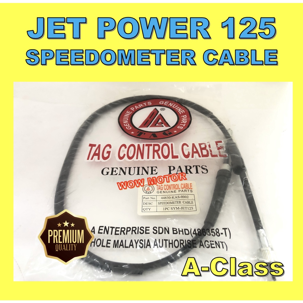SYM JET POWER SPEEDO METER KABEL JET POWER 125 METER CABLE JET-125 ...