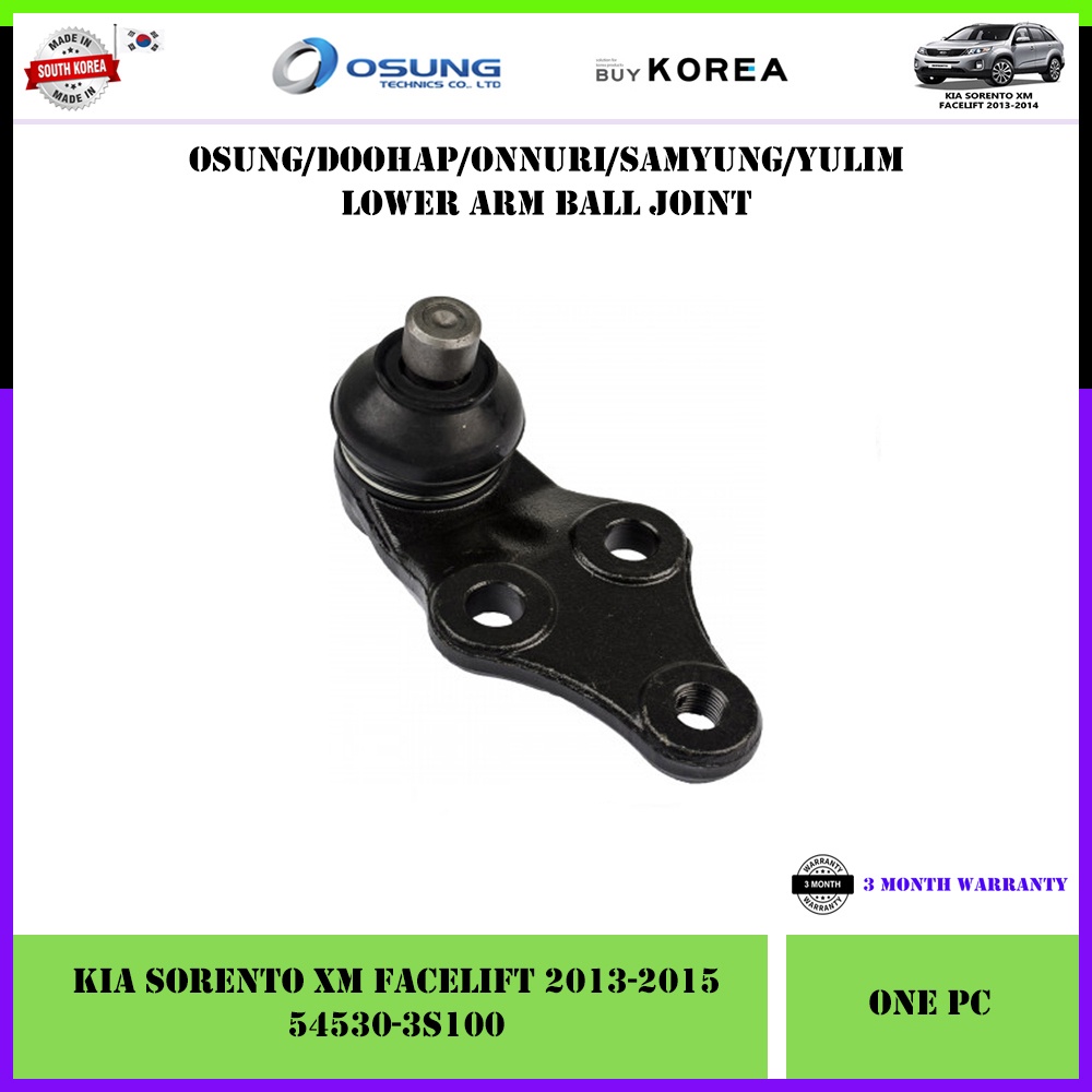 Kia Sorento XM Facelift 2013-2015 Lower Arm Ball Joint (54530-2P100 ...