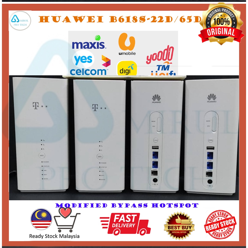 Huawei b618 B618s -22/65 unlocked Set Mod or non mod | Shopee Malaysia