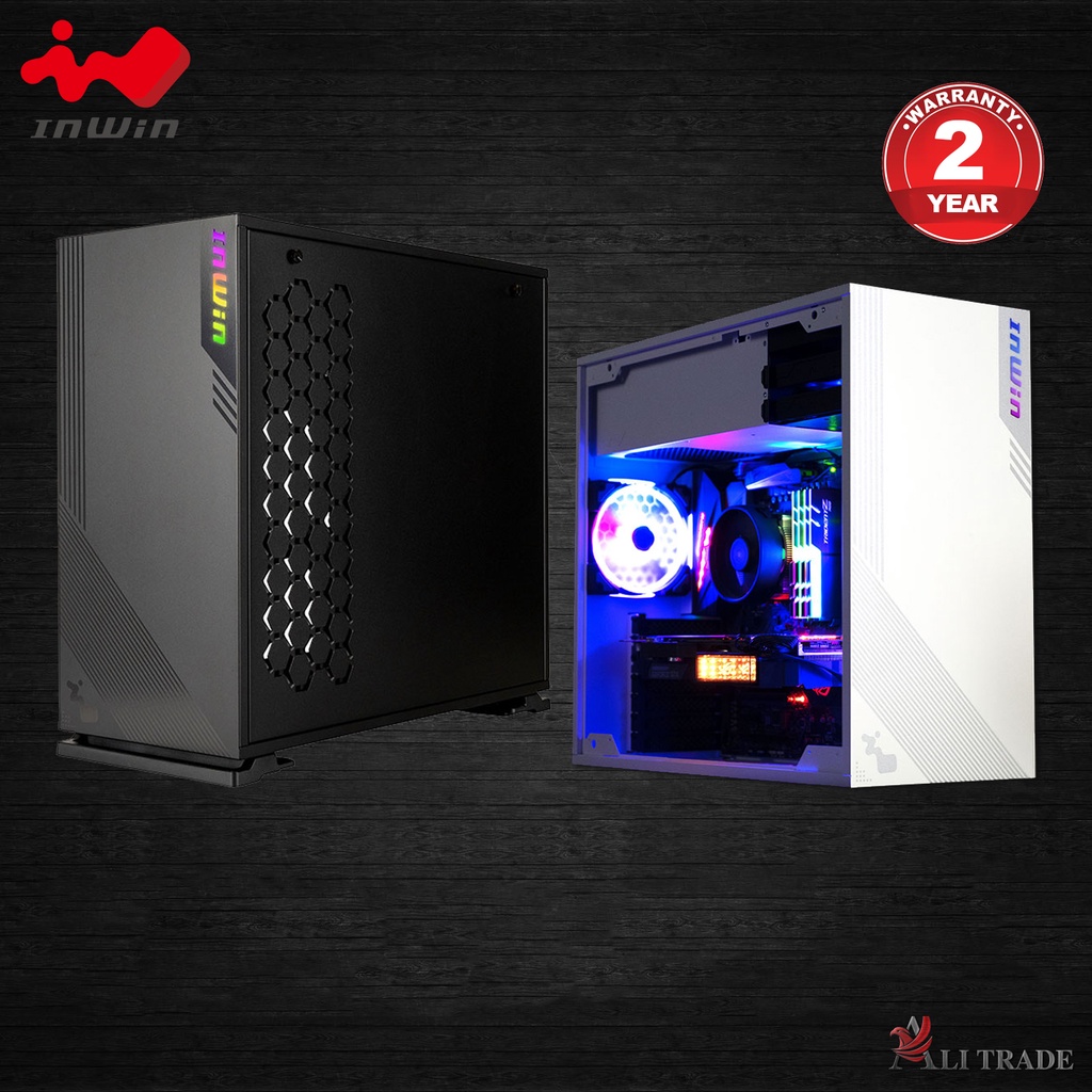 InWin 103 Tempered Glass Panel Addressable RGB Mid Tower Chassis ATX TG ...