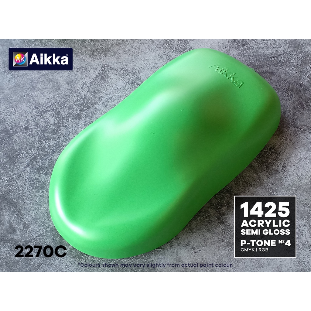 AIKKA Paint PANTONE Colour 2270C / 1425 ACRYLIC SEMI GLOSS PAINT ...