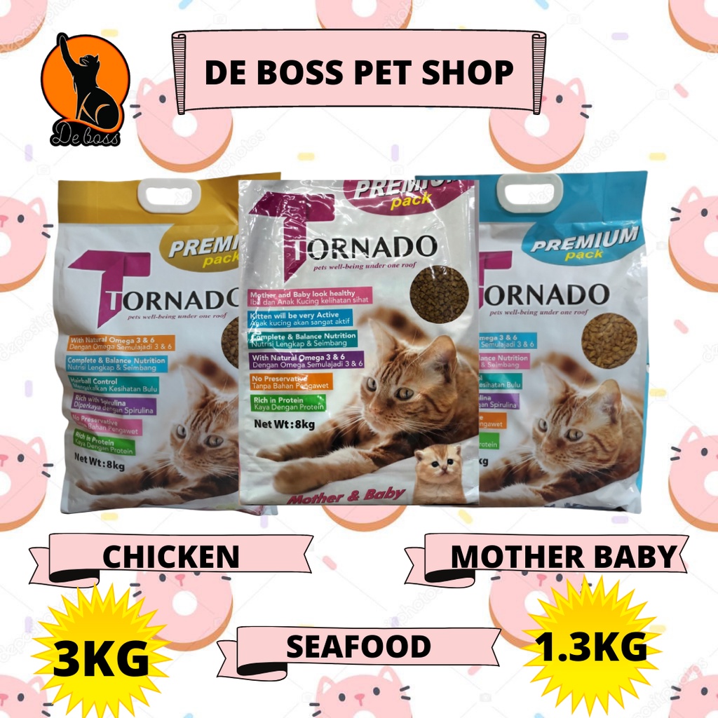 TORNADO CAT FOOD 1.3KG / 3KG | Shopee Malaysia