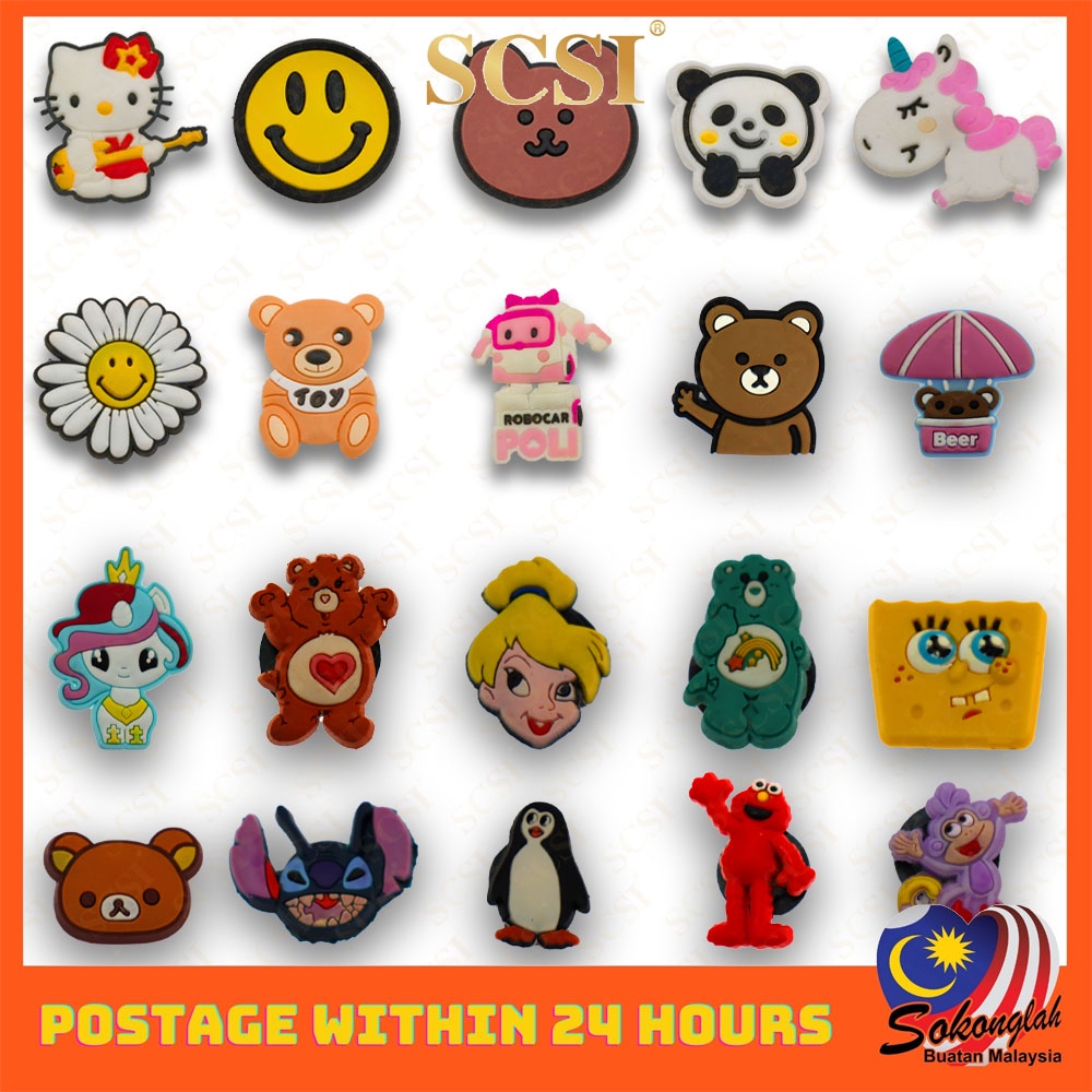 SCSI Kids Jibbitz Crocs / Crocs Button / Crocs Charm Button / Jibbitz ...