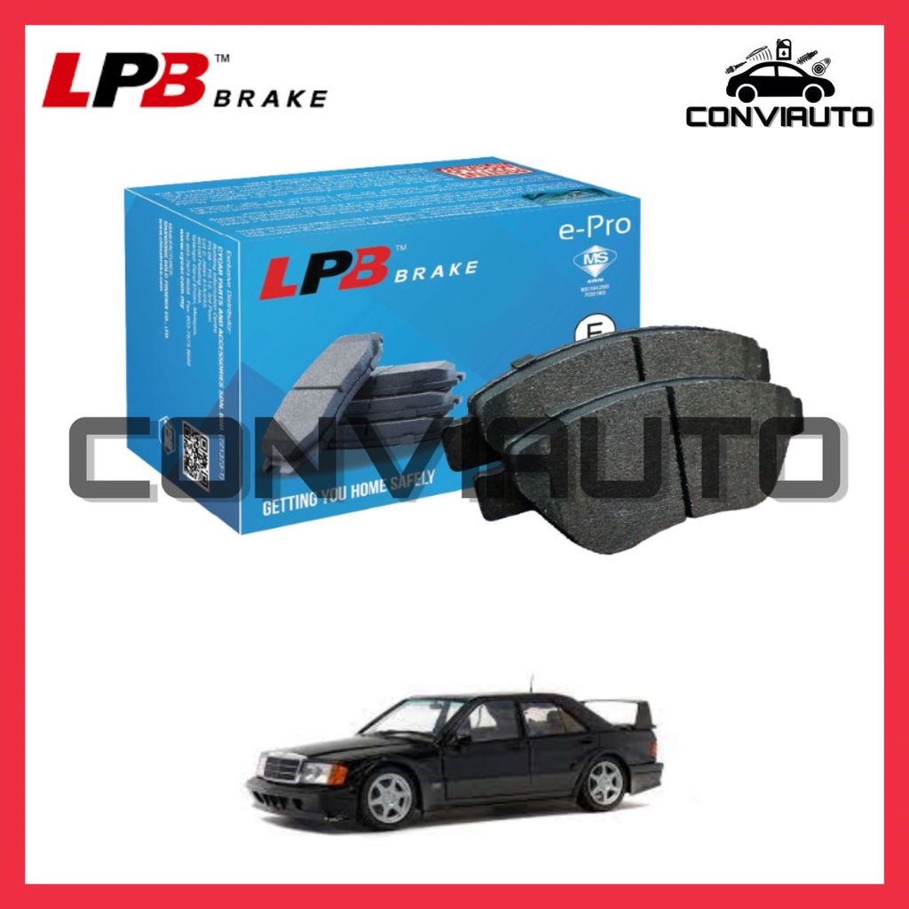 MERCEDES BENZ C-CLASS W201 190E 2.6 1982-1988 REAR LPB DISC BRAKE PAD ...