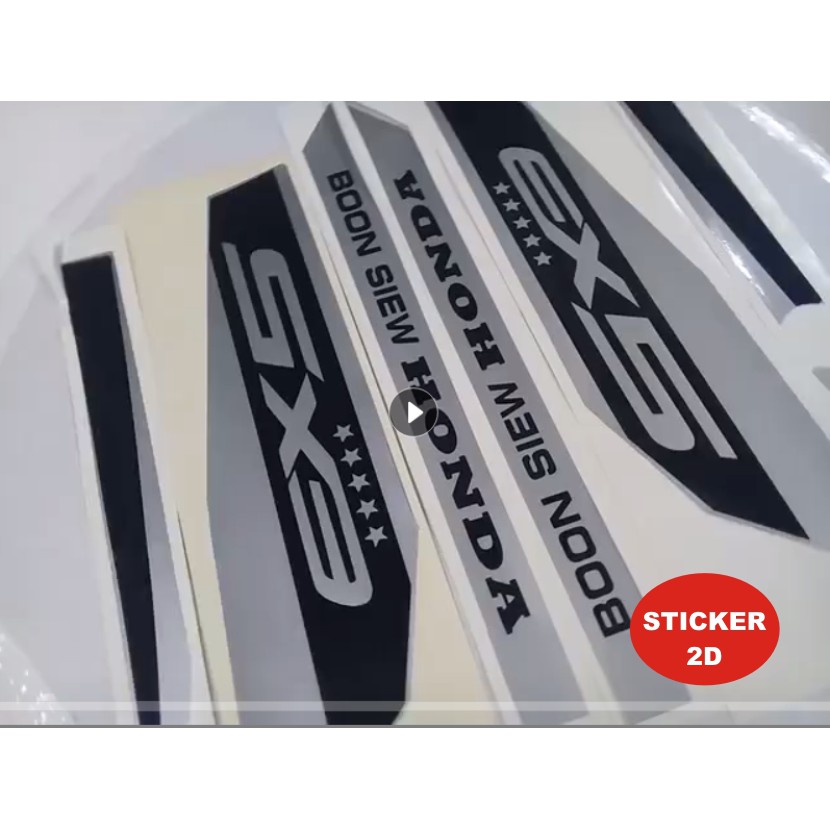 20200908 STICKER HONDA EX5[9] C100 [SILVER/BLACK]ORACAL CLEAR COATED ...