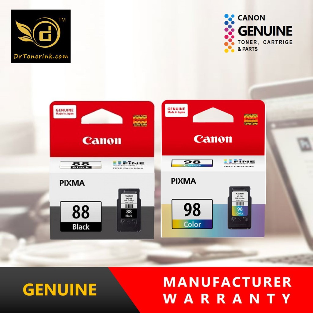 ORIGINAL Canon PG 88 PG88 PG-88 & CL 98 CL98 CL-98 Genuine Ink ...