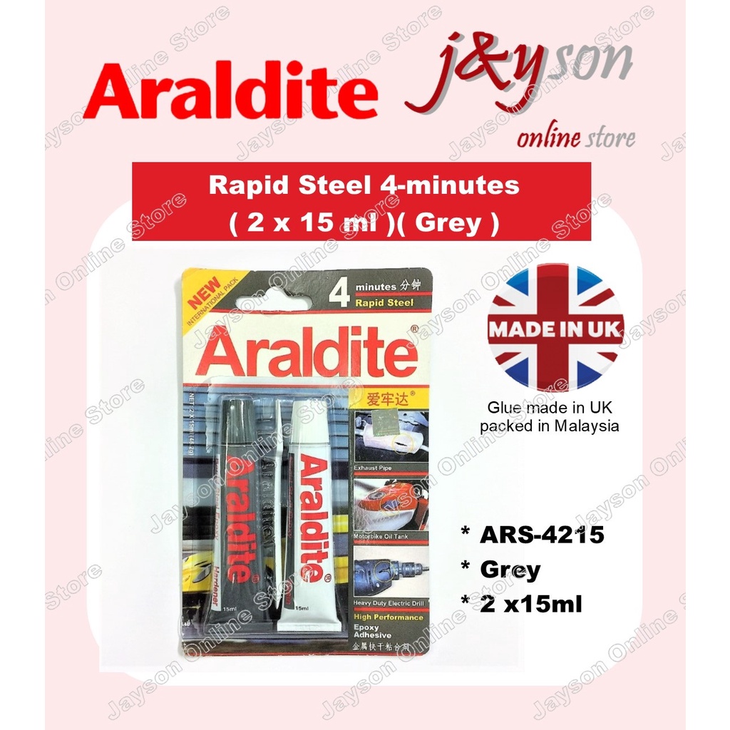 ARALDITE Rapid / Rapid Steel / Standard Epoxy Adhesive Glue High ...