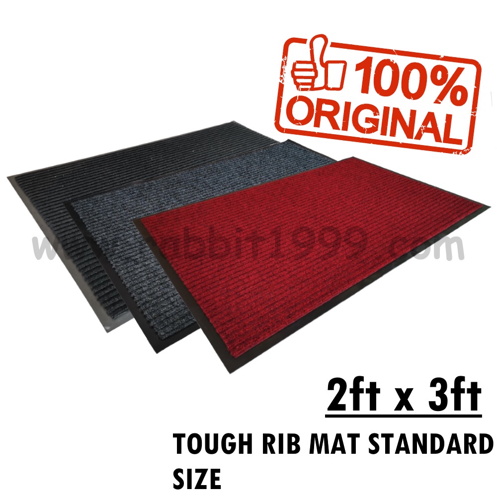 TOUGH RIB MATS - 2' x 3' - RIBBED CARPET MAT / NEEDLE RIB MAT / RIB MAT ...