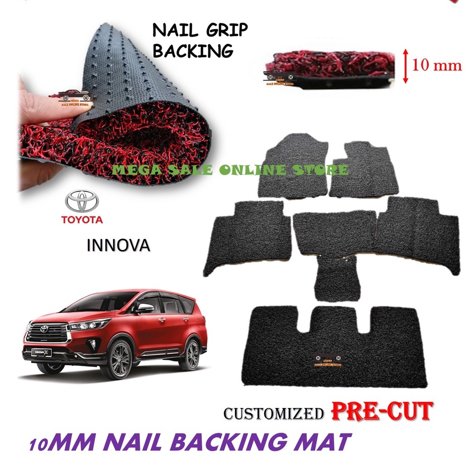 TOYOTA INNOVA 2017 - 2022 PER-CUTCUSTOMIZED NAIL BACKING FULL CAR ...