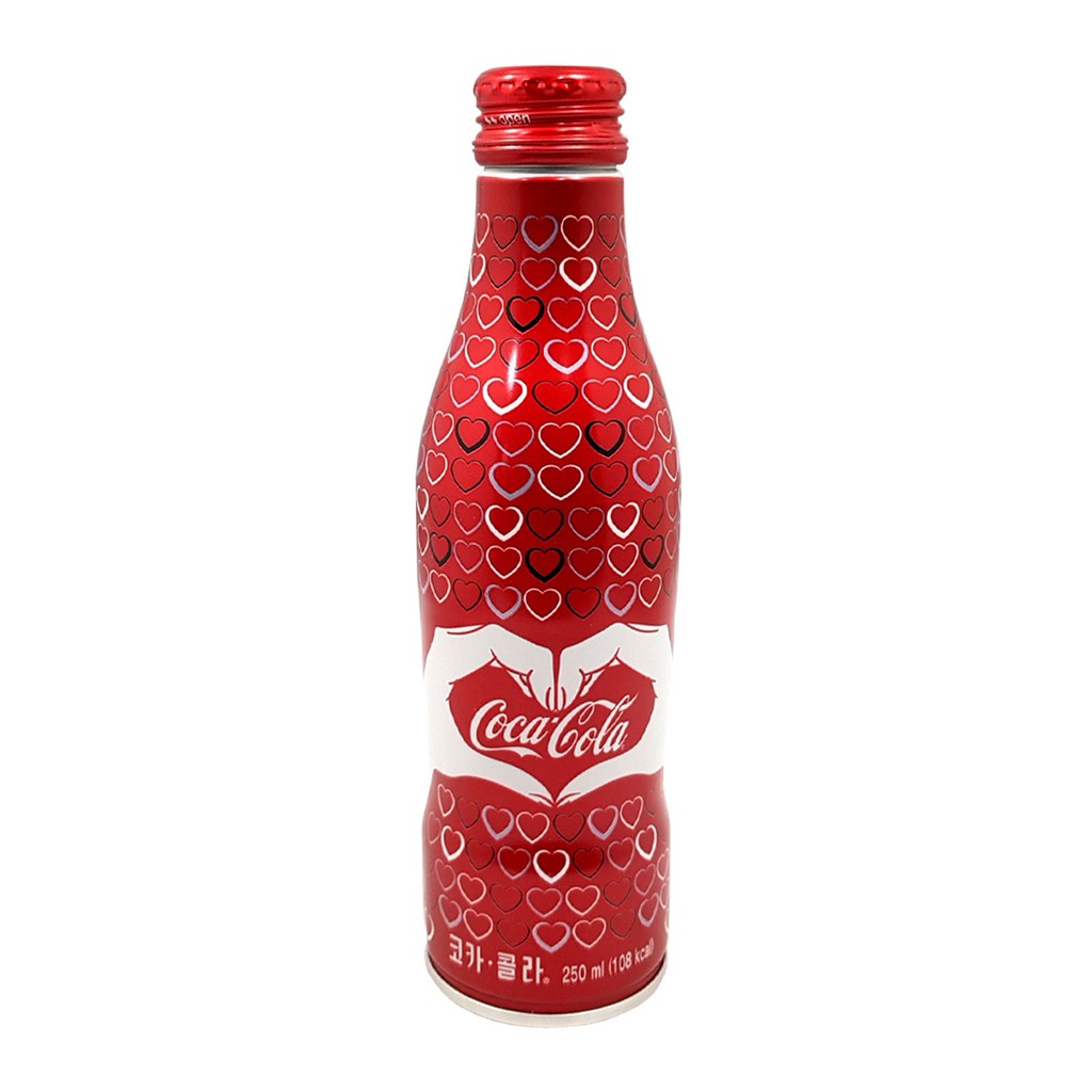 Coca Cola Korea Hand Love Heart Special Edition 250ml Aluminum Bottle ...