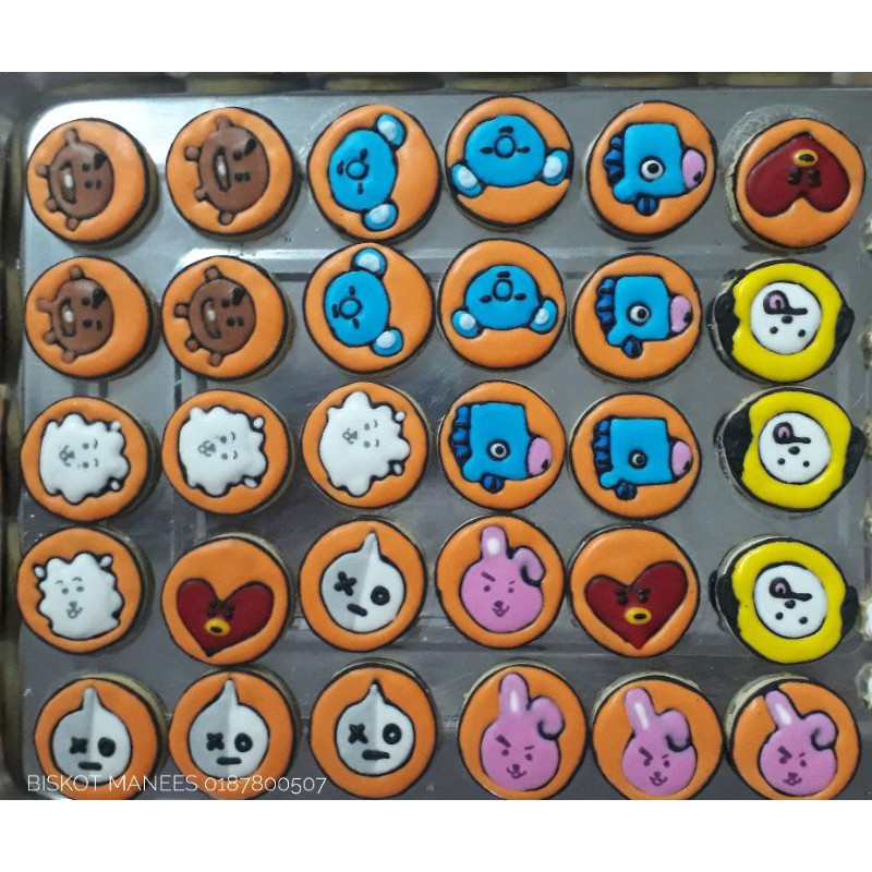 bts sugar cookies 30pcs | Shopee Malaysia