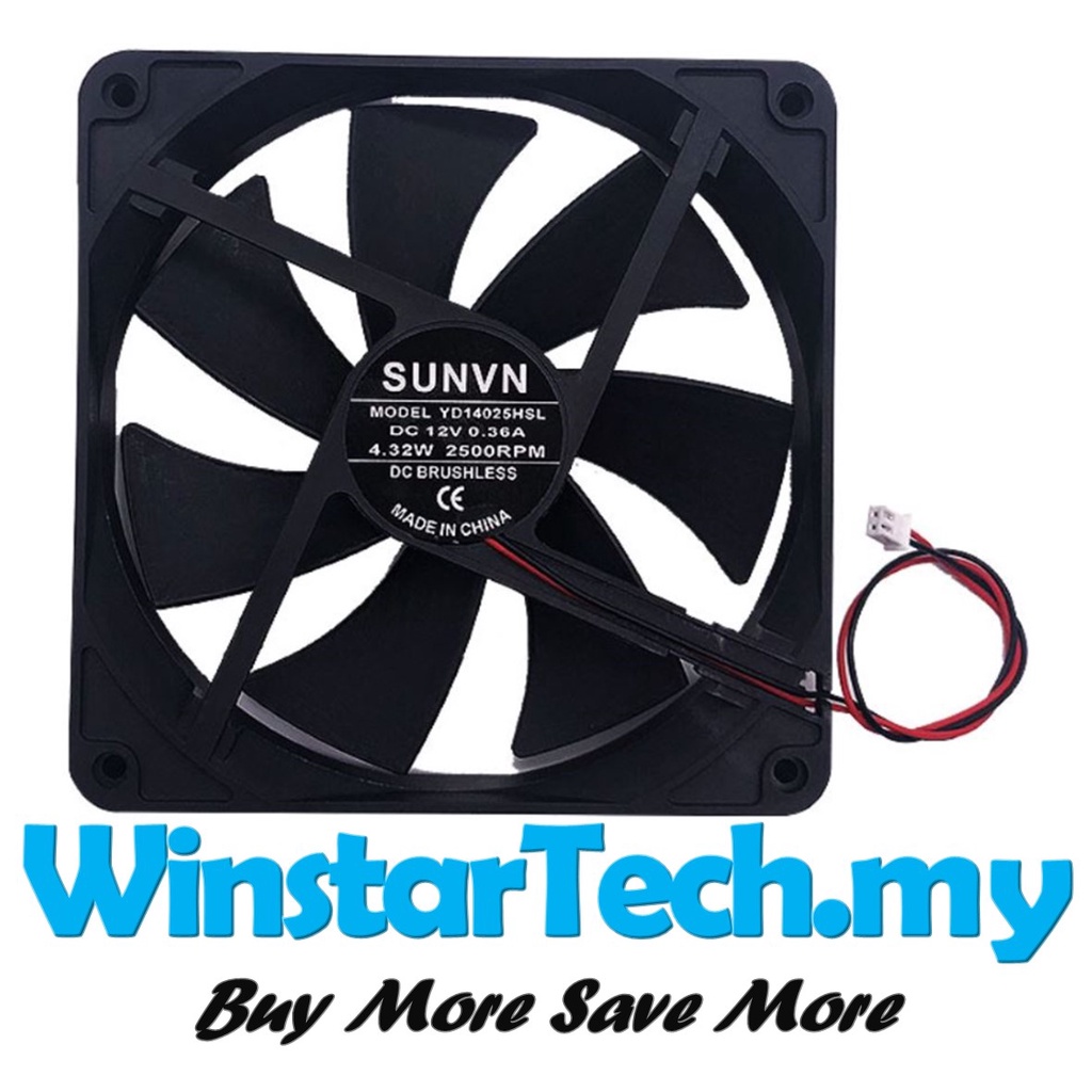 14025 14cm 2pin 2 pin DC 5V 12V 24V 14 cm Fan Oily Bronze Sleeve ...