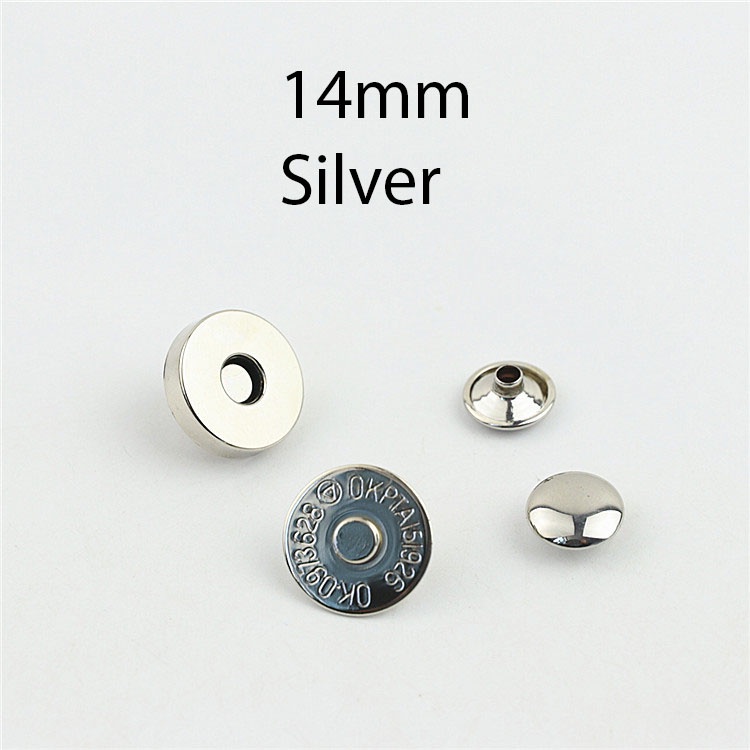 Rivet Button Magnetic Snaps Purse Double Rivet Closures Round Clasp ...