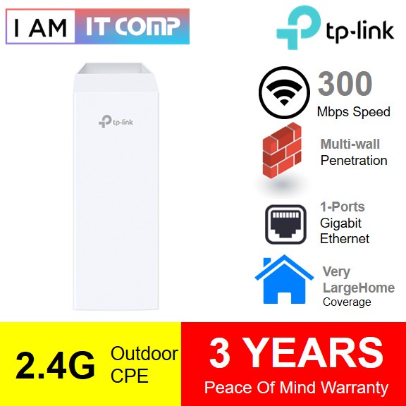 TP-Link CPE210 5GHz 300Mbps 9dBi Stable Outdoor Wi-Fi Access Point | Shopee Malaysia