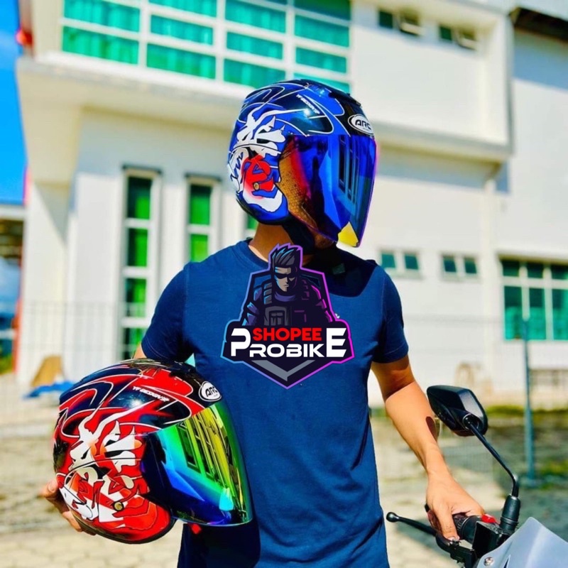 Arc Ritz Helmet Open Face YF1 AR4 Yf dragon | Shopee Malaysia