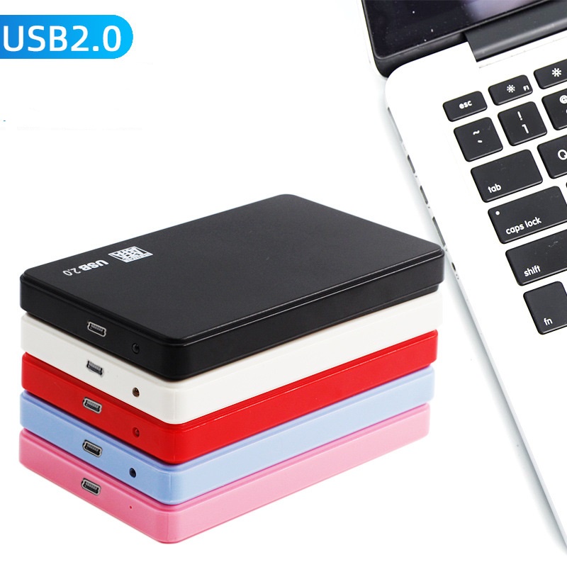 External Hard Disk Case USB 2.0 Cover HDD SSD 2.5 Inch 3.5 Casing Metal ...