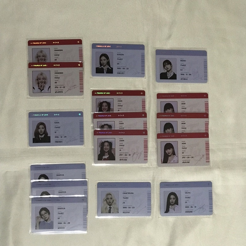 TWICE - FORMULA OF LOVE ID CARD | Shopee Malaysia