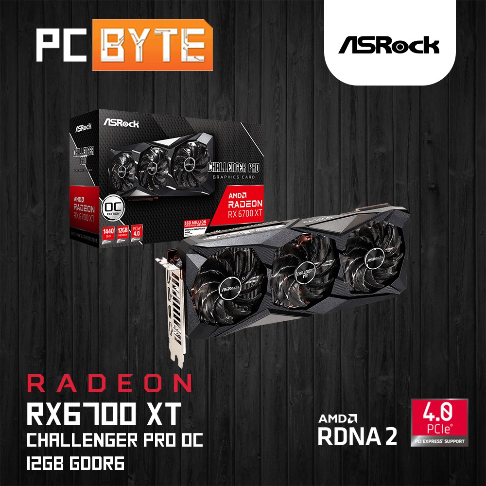 ASRock AMD Radeon RX 6700 XT Challenger Pro (12GB OC GDDR6) | Shopee ...