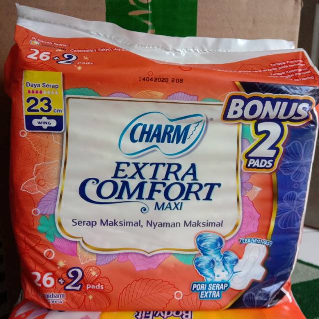 Charm Extra Comfort Maxi Wing (26+2 pads) | Shopee Malaysia