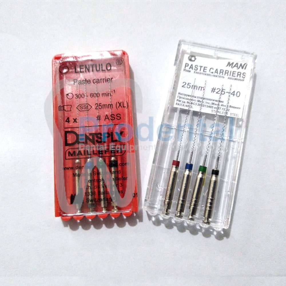Dental needle lentulo dentsply mani 21mm 25mm paste carrier spiral filler paste carrier ...