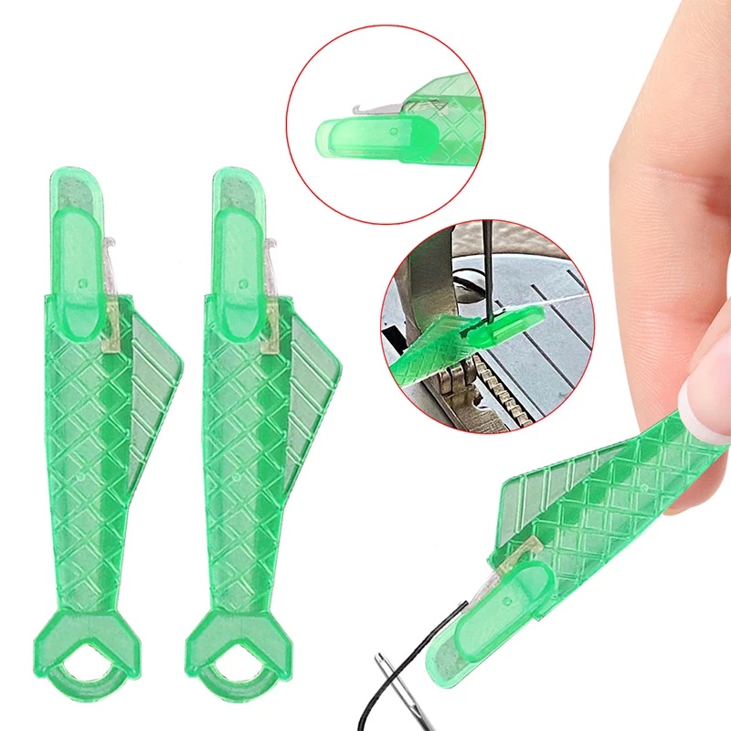 Sewing Machine Mini Needle Threader with Hook Needle Insertion Tool ...