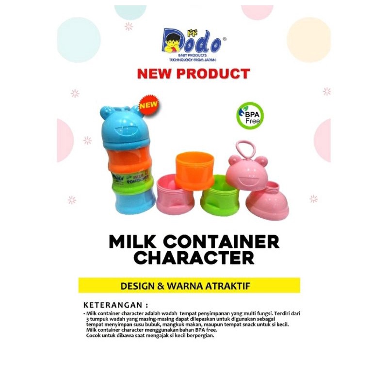 Dodo MILK POWDER CONTAINER/MILK DODO CHARACTER CONTAINER | Shopee Malaysia