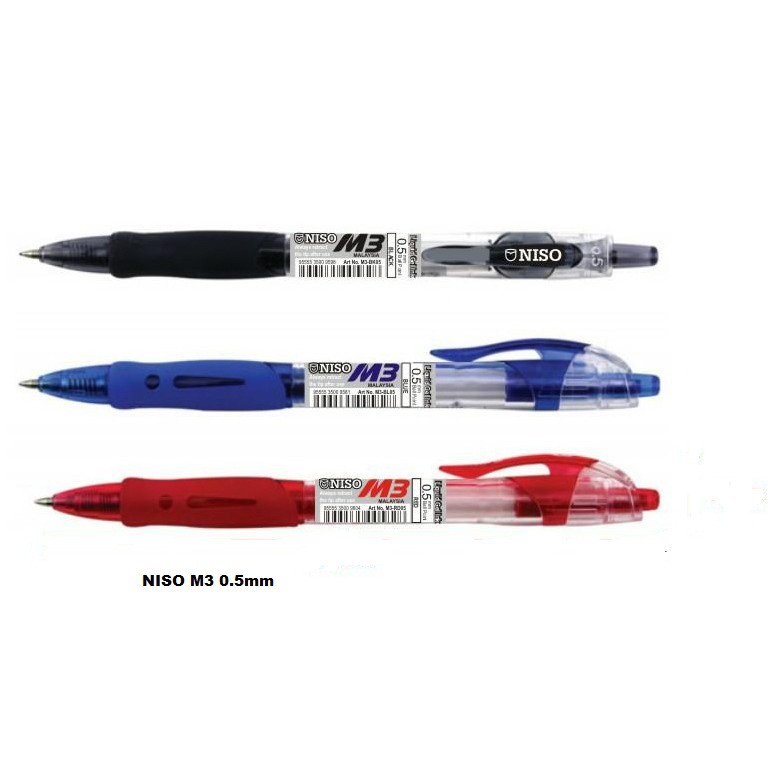 Niso M3/M5 Liquid Gel Pen 0.5mm/0.7mm (20pcs/Drum) | Shopee Malaysia