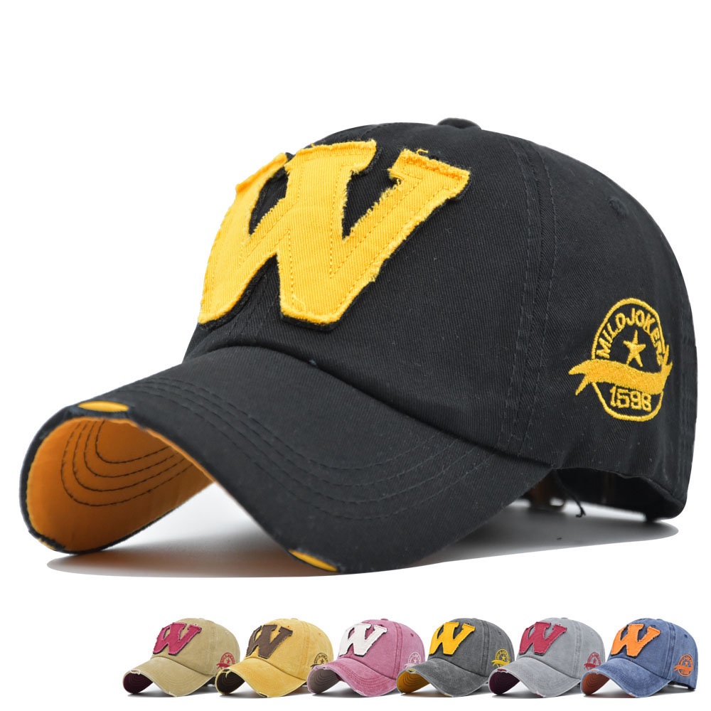 New Retro Washed Cotton Men Baseball Caps For Women Hat Snapback ...
