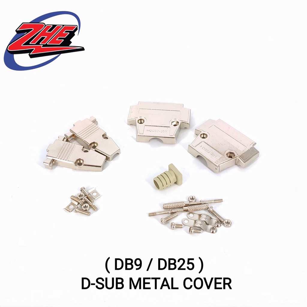D-SUB METAL COVER HOUSING HOOD FOR DB9 DB25 D-SUB CONNECTOR | Shopee ...