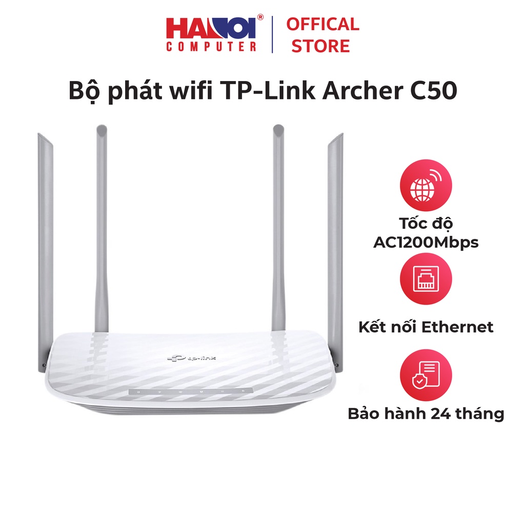 Tp-link Archer C50 Wireless AC1200Mbps wifi transmitter, 4 Antennas for ...