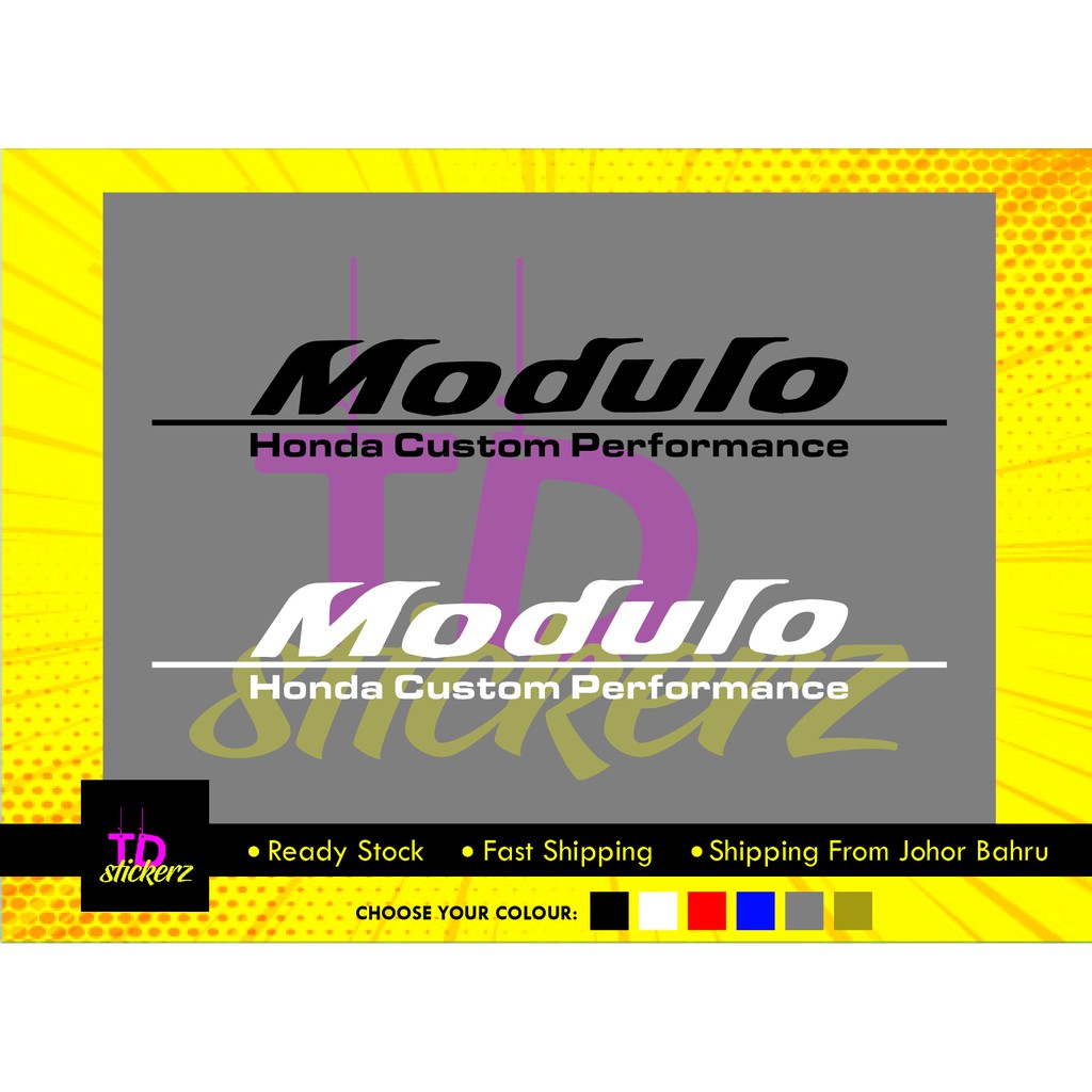 HONDA MODULO CAR STICKER | Shopee Malaysia