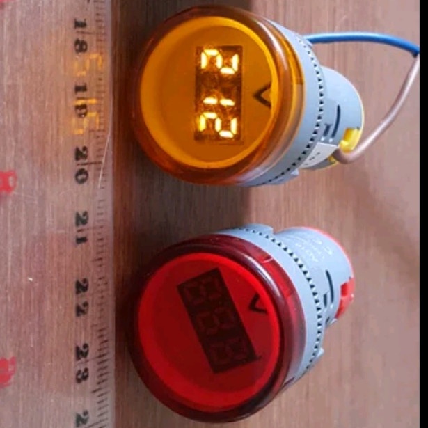 Pilot lamp AC voltmeter Pilot Indicator AC plot lamp - Red | Shopee ...