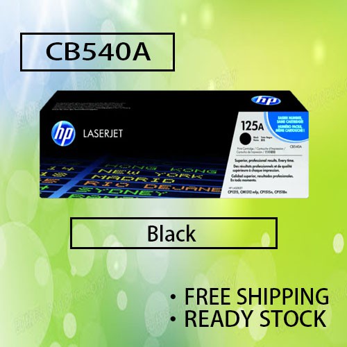 HP CB540A 125A Black Original LaserJet Toner Cartridge CB540A/CB541A ...