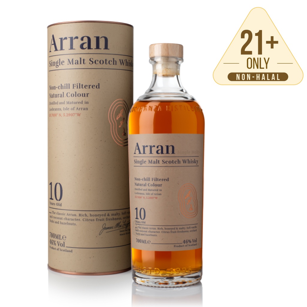 Arran 10 Year Old Single Malt Scotch Whisky (700ml) | Shopee Malaysia