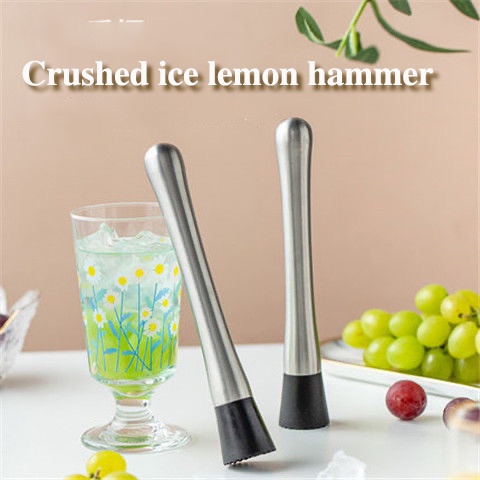 Crushed Ice Lemon Hammer Milk Tea Press Juice Stainless Steel Stirring ...
