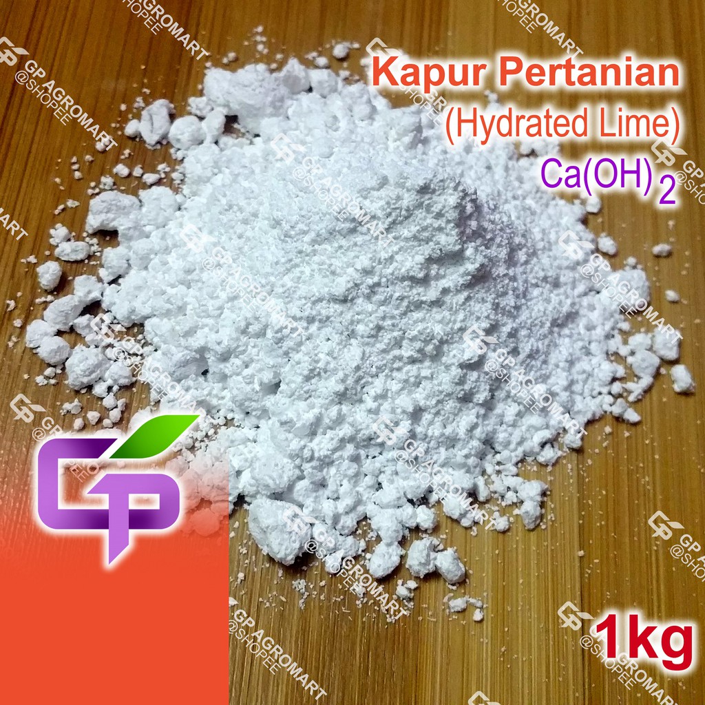 1kg Hydrated Lime / Kapur Pertanian / Agriculture Lime / Calcium ...