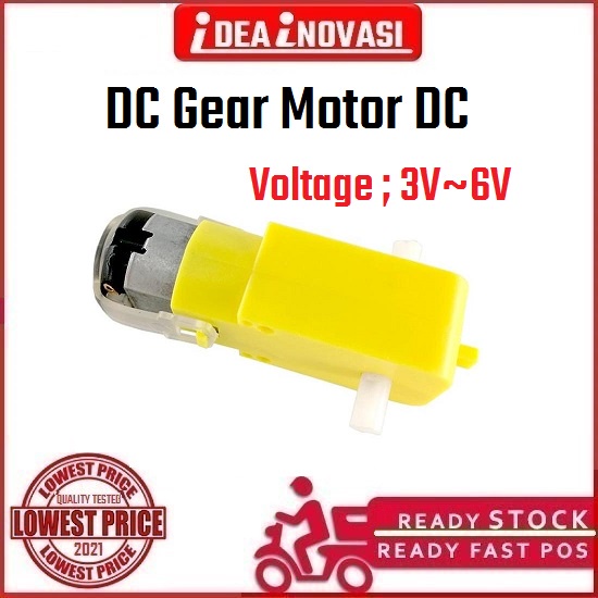 DC Geared Motor / 65MM Wheel, Motor TT 130 Dual Shaft w/ Yellow Gear ...
