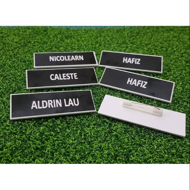 Engrave / nametag pin | Shopee Malaysia