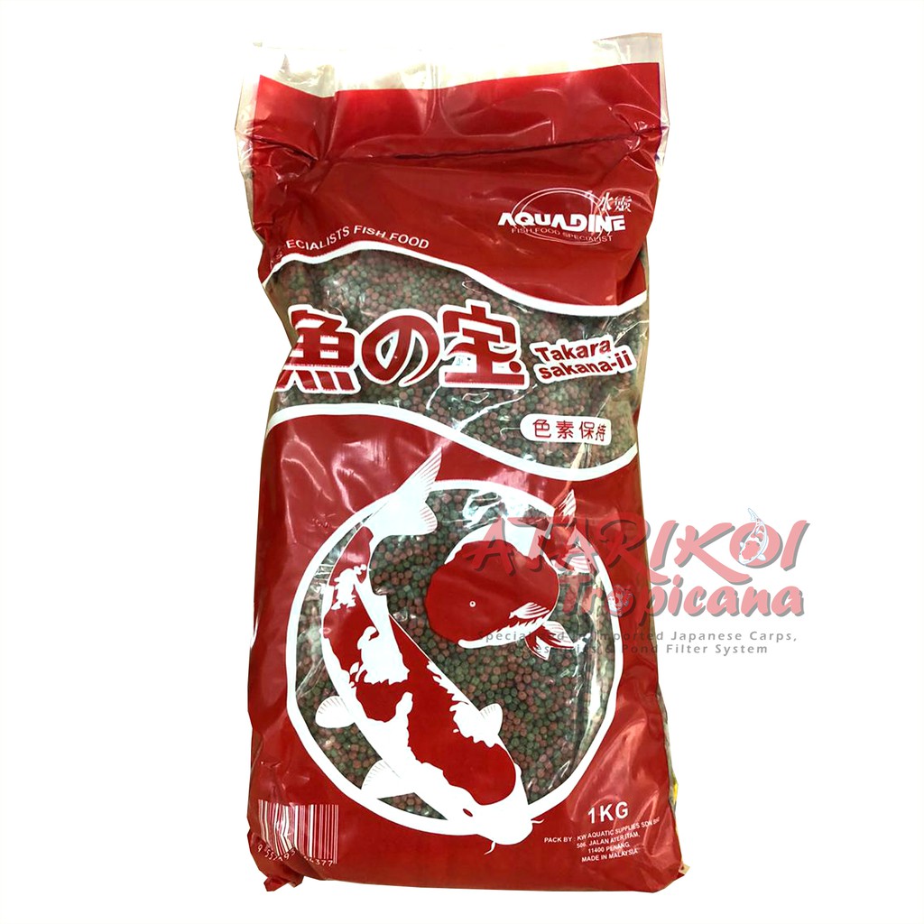 Aquadine Takara Sakana Fish Food 1kg (M) original pack | Shopee Malaysia