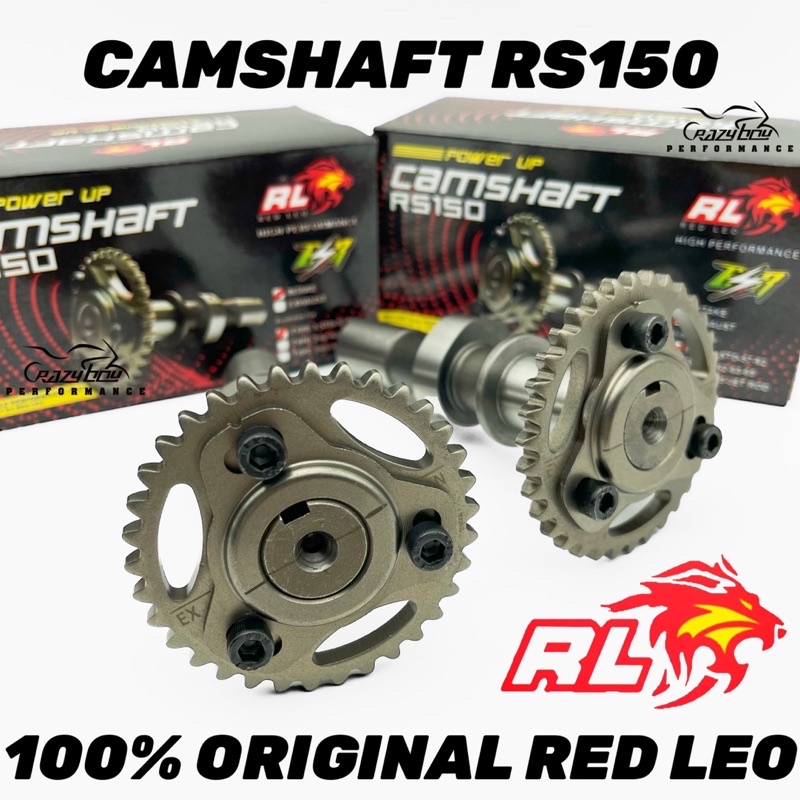 RED LEO 100% ORIGINAL RS150 RACING CAM SHAFT CAMSHAFT RACING TYPE 1 2 3 ...