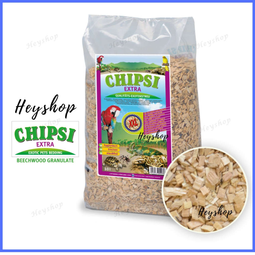 Chipsi Extra Terrarium Litter Medium 10L/ XXL - Exotic Bedding Beech ...