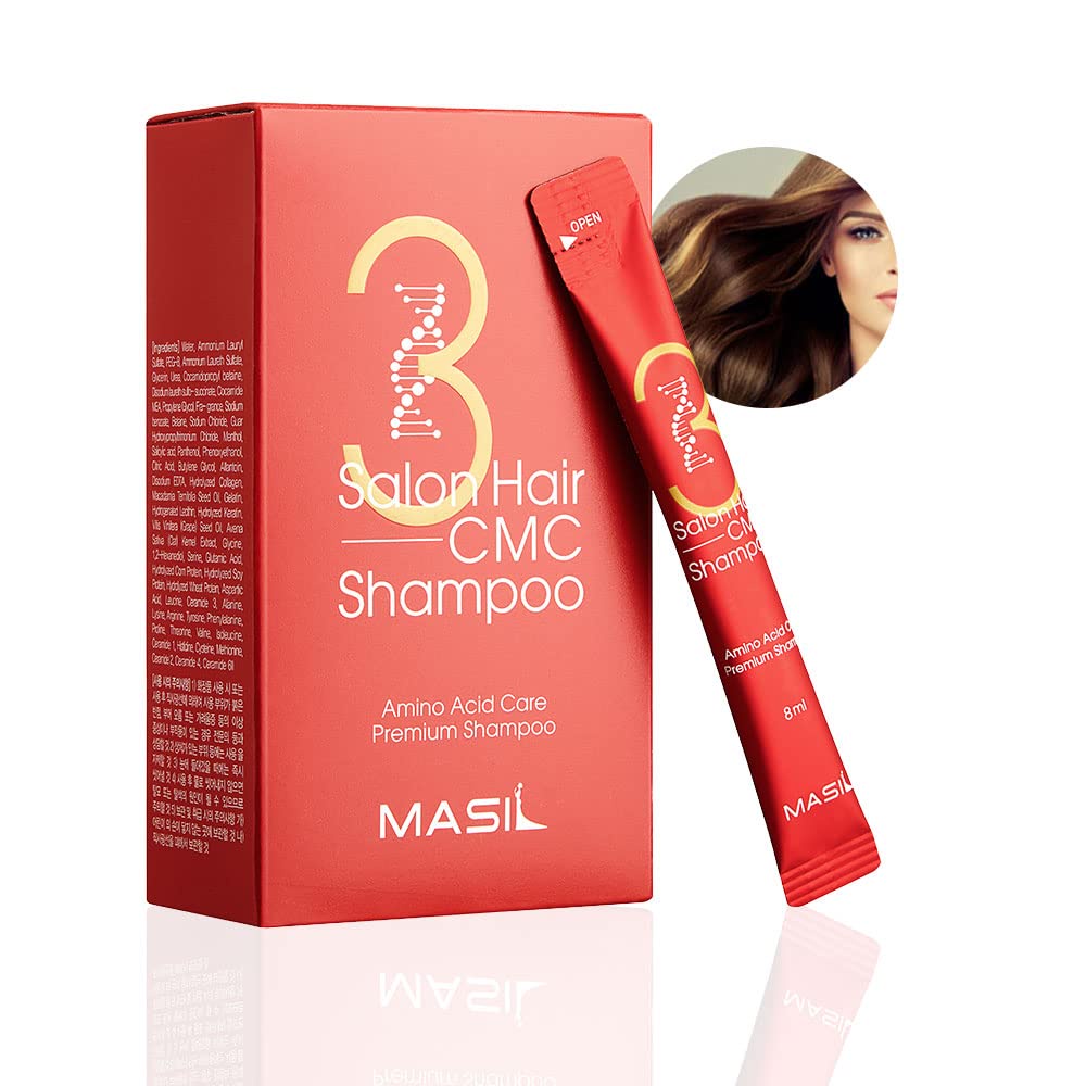 Masil 3 Salon Care CMC Shampoo Stick Pouch 8ml X20ea Travel Damaged Hair Hair Loss Weakened ...