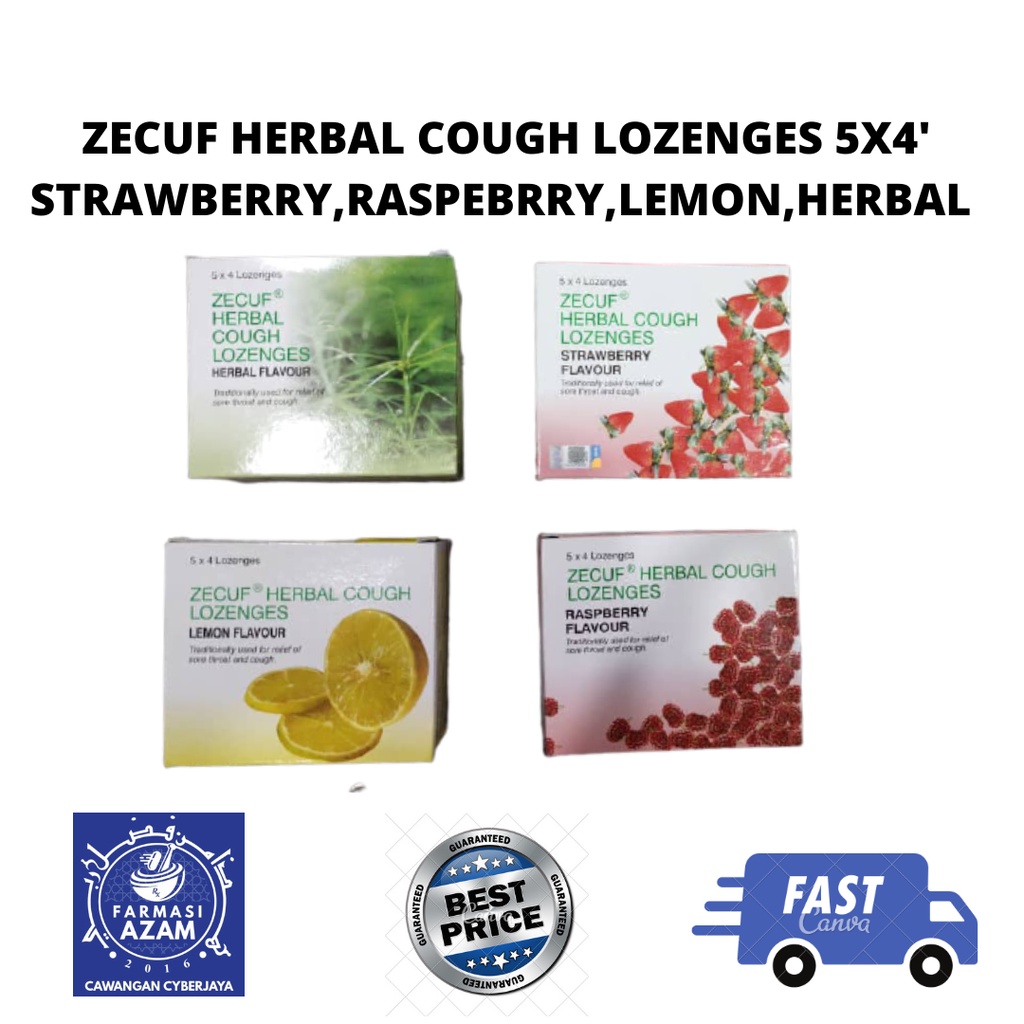 ZECUF HERBAL COUGH LOZENGES 5X4' (EXP 2027/2028) | Shopee Malaysia
