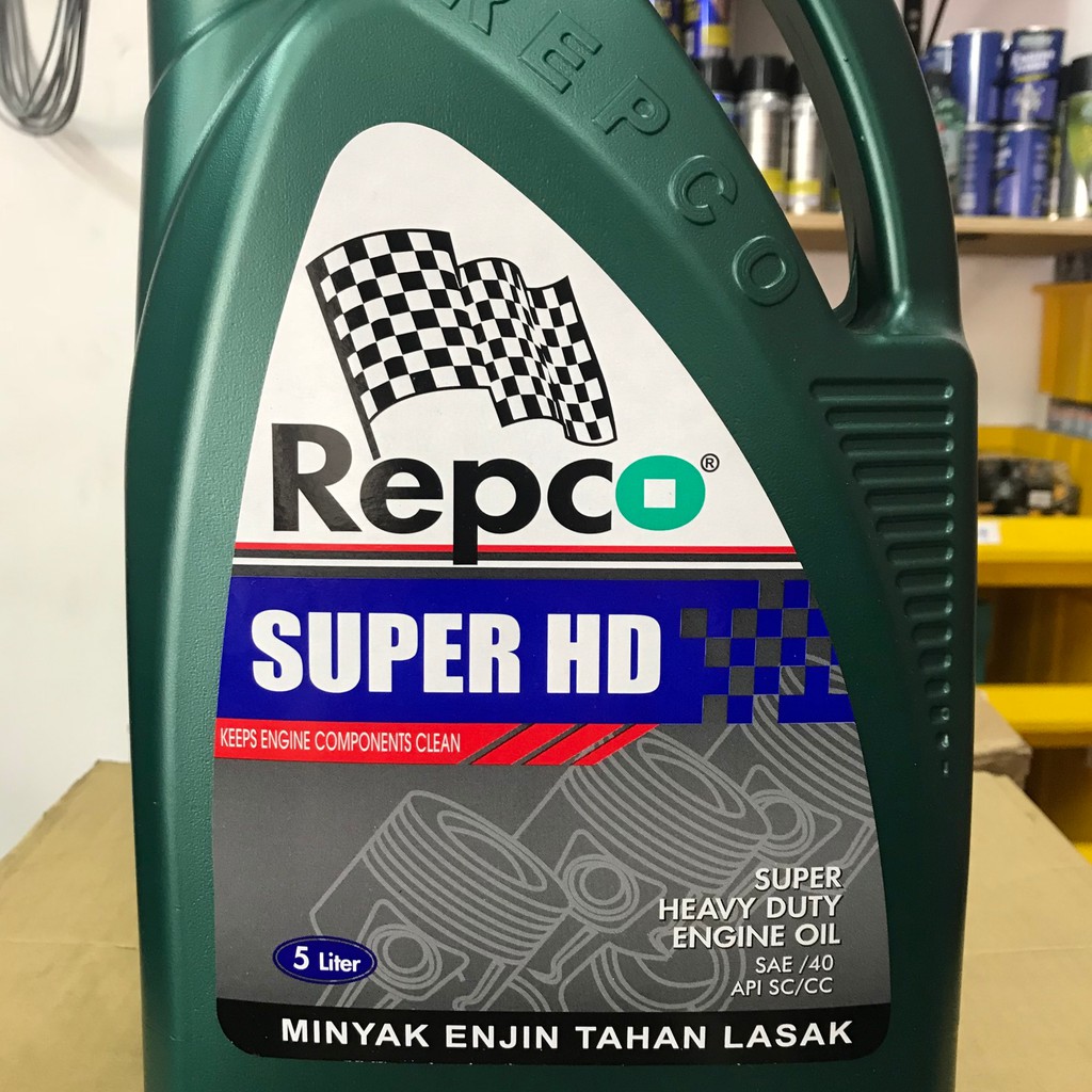 Repco SUPER HD MONOGRADE SAE40 Engine Motor Oil API SC/CC 5L | Shopee ...