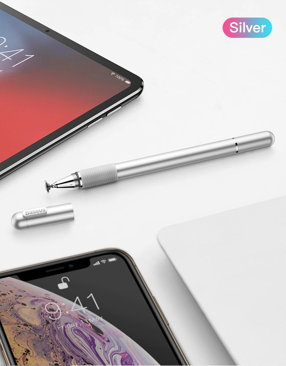 Baseus 2 in 1 Universal Capacitive Stylus and Ball Pen with 1 Extra ...