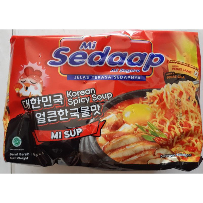 Mi Sedaap Korean Spicy Soup 5X77g | Shopee Malaysia