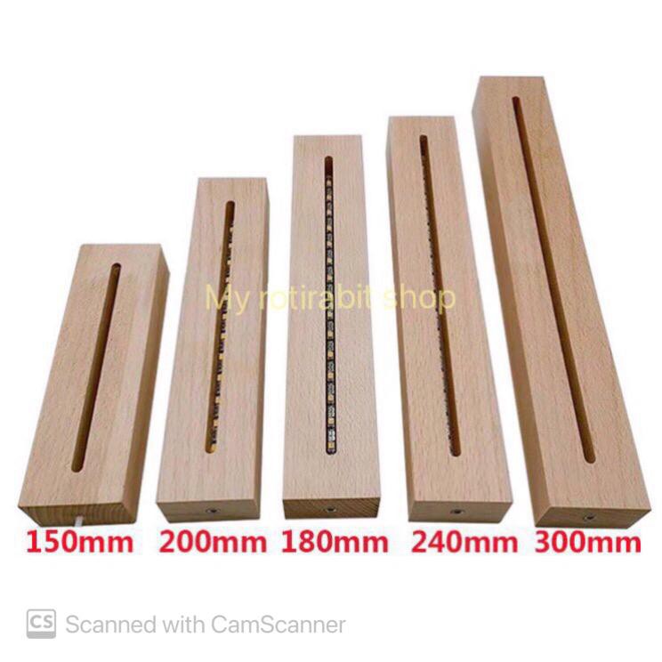 LED light Solid Wood Base USB CABLE - WHITE LIGHT + YELLOW LIGHT ...