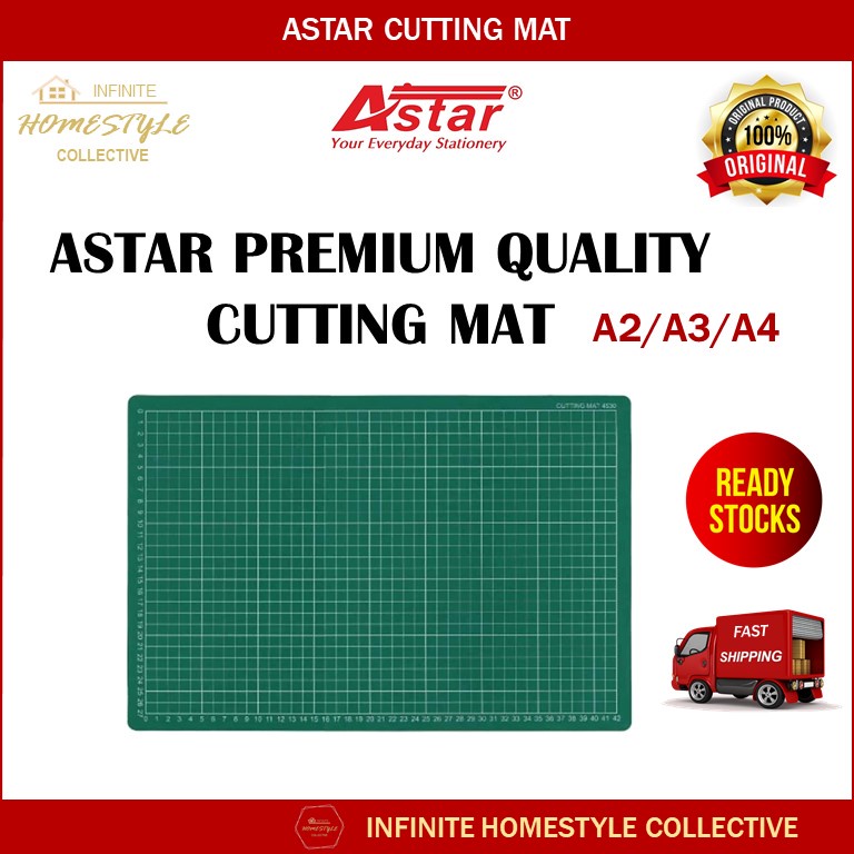 Astar Premium Quality PVC Cutting Mat Self Healing A4 / A3 / A2 (3mm ...