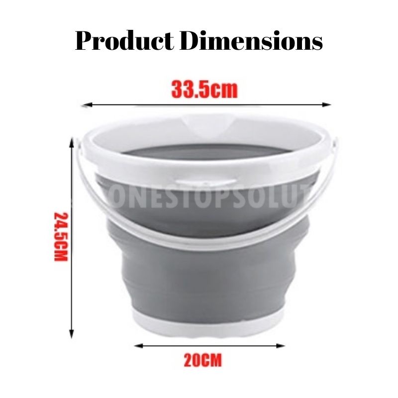 C&C 10L Foldable Bucket Baldi Lipat Travel Camping Fishing Collapsible ...